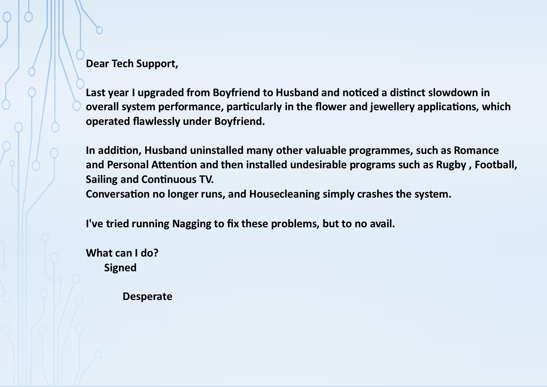 dear tech support | Rotary Club of Nunawading Inc.